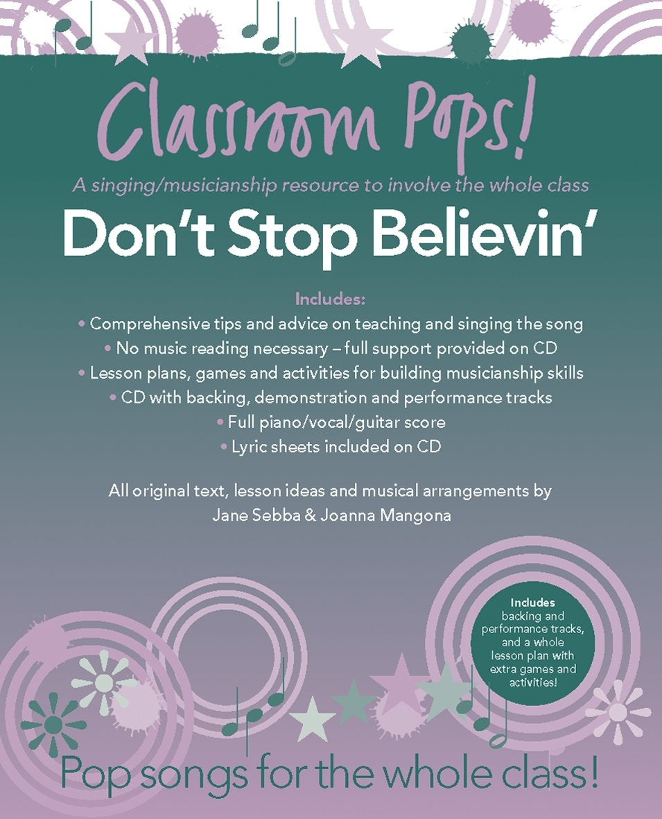 Classroom Pops Dont Stop Believing+CD – South London Music