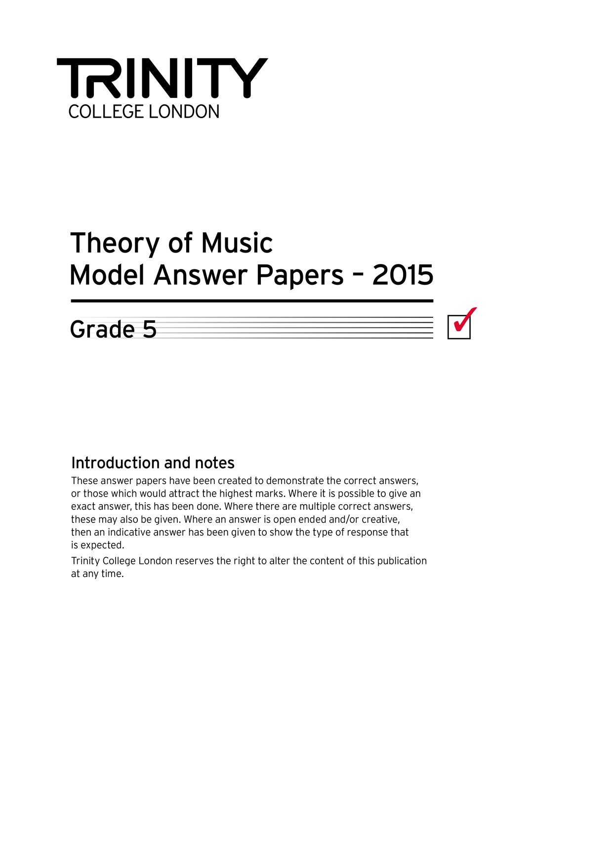 TCL Theory Gr5 Model Answers 2015 – South London Music