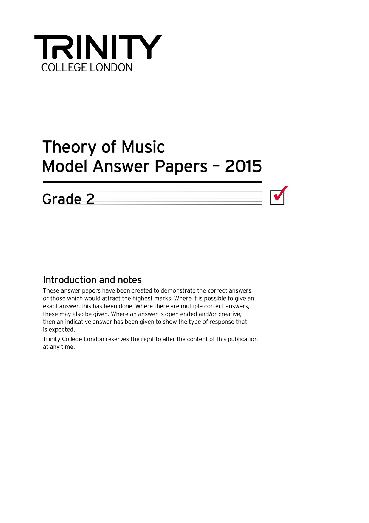 TCL Theory Gr2 Model Answers 2015 – South London Music